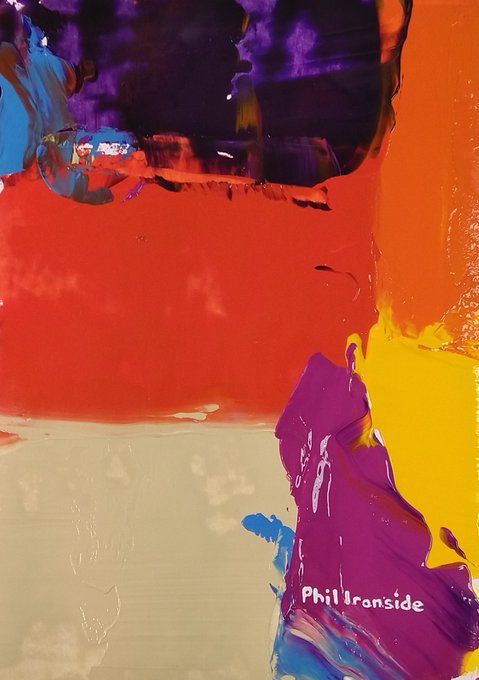 Original acrylic painting on A4 paper for the 11 January 2019. Bordered ...