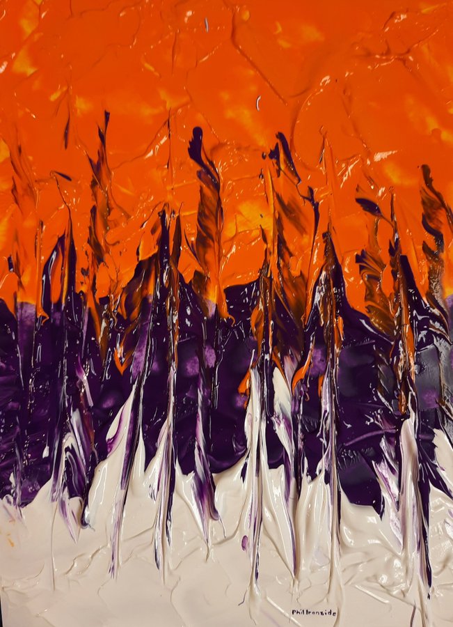 Abstract celebration painting for 23 March 2021. Good to feel the ...