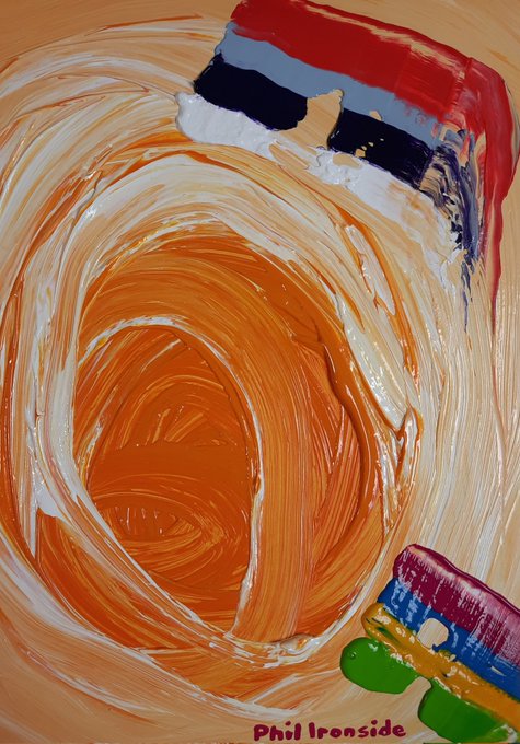 Phil Ironside A Painting A day 26 September 2022. Spinning through ...