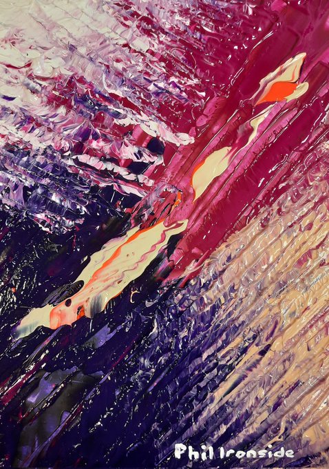 Phil Ironside A Painting A day 28 October 2022. Calm in the dusk ...