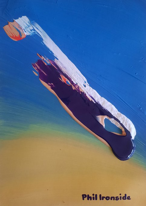 Phil Ironside A Painting A day 5 January 2023. Outside the spiral ...